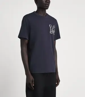 Moncler Cotton Logo T-shirt - Navy