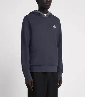 Moncler Cotton Logo Patch Hoodie