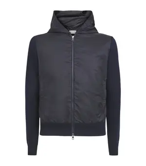 Moncler Hybrid Hooded Cardigan - Blue