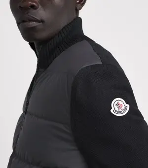 Moncler Down Hybrid Cardigan