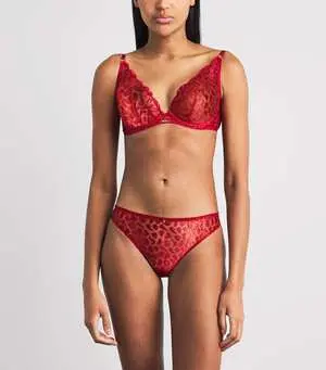 AUBADE Crazy In Love Triangle Bra - Red