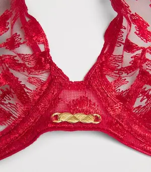 AUBADE Crazy In Love Triangle Bra - Red