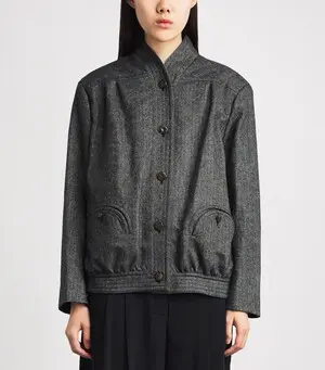 BLAZÉ MILANO Virgin Wool-blend Herringbone Coiba Jacket