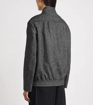 BLAZÉ MILANO Virgin Wool-blend Herringbone Coiba Jacket