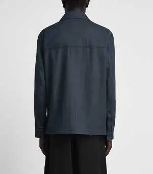 Moncler Haderu Denim Shirt Jacket - Blue