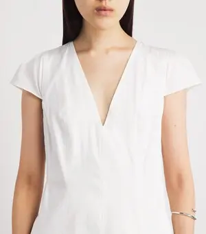 ME+EM Cotton Poplin Midi Dress