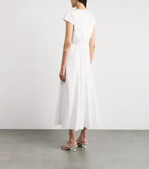 ME+EM Cotton Poplin Midi Dress