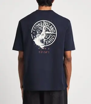Stone Island Organic Cotton Logo T-shirt - Navy