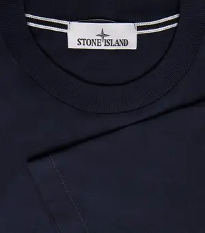 Stone Island Organic Cotton Logo T-shirt - Navy