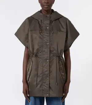 Max Mara Sleeveless Hooded Puffer Jacket