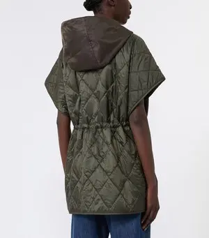 Max Mara Sleeveless Hooded Puffer Jacket