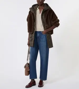 Max Mara Sleeveless Hooded Puffer Jacket