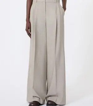 Max Mara Virgin Wool Wide-leg Trousers
