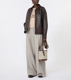 Max Mara Virgin Wool Wide-leg Trousers