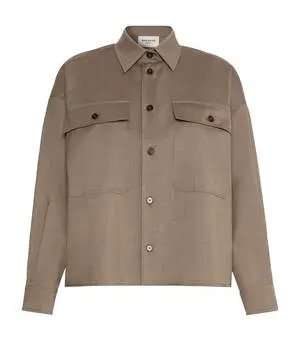 Max Mara Wool-blend Shirt Jacket - Brown