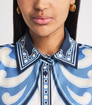 La DoubleJ Printed Cotton Shirt Dress