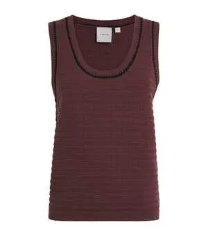 Varley Cotton Knit Gideon Tank Top - Brown
