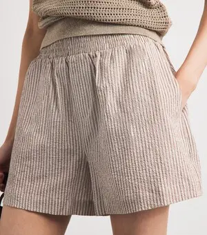 Varley Cotton Stripe Darina Shorts