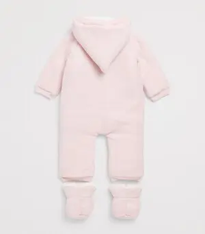 PAZ RODRIGUEZ Virgin Wool Snowsuit And Booties Set