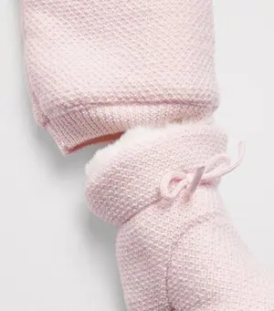 PAZ RODRIGUEZ Virgin Wool Snowsuit And Booties Set