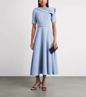 Safiyaa Asymmetric Melinda Midi Dress