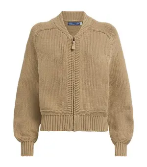 Polo Ralph Lauren Zip-up Cardigan - Beige