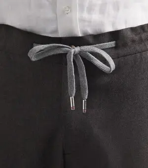 Marco Pescarolo Cashmere Drawstring Trousers