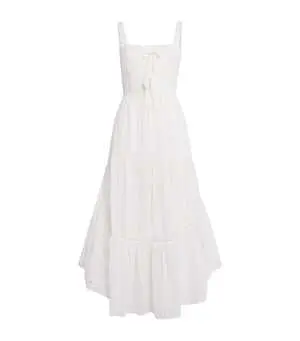 Ulla Johnson Constance Broderie Anglaise Maxi Dress - White