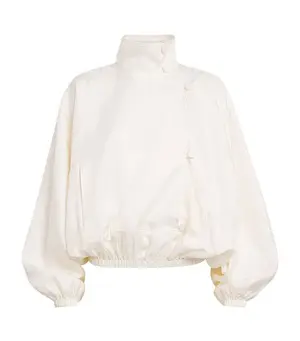 RÓHE Silk Blouson Anorak Blouse