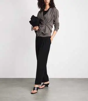 RÓHE Stretch-wool Twisted Cardigan - Brown