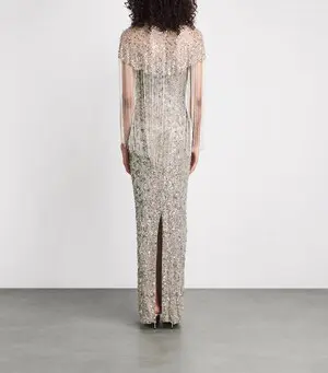 Jenny Packham Embellished Sirocco Gown And Cape