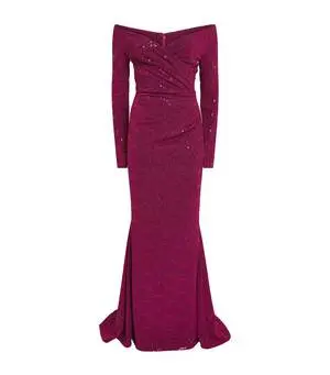 Talbot Runhof Embellished Stardust Gown
