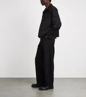 Stone Island Virgin Wool-cotton Gabardine-tc_s.i. Ghost Jacket