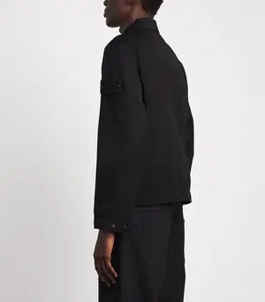Stone Island Virgin Wool-cotton Gabardine-tc_s.i. Ghost Jacket