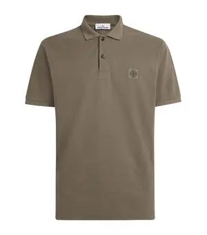 Stone Island Organic Cotton Ghost Polo Shirt Green