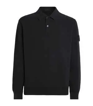Stone Island Organic Cotton Polo Shirt - Black