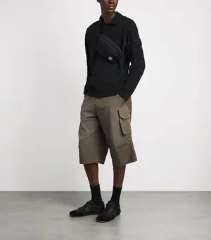 Stone Island Organic Cotton Polo Shirt - Black