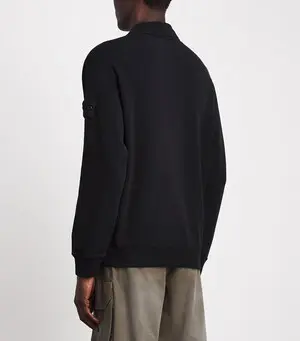 Stone Island Organic Cotton Polo Shirt - Black