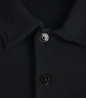 Stone Island Organic Cotton Polo Shirt - Black