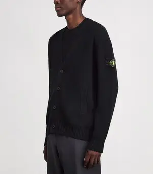 Stone Island Virgin Wool Compass Cardigan