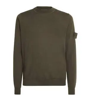 Stone Island Virgin Wool Ghost Sweater - Green