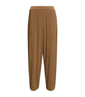 Max Mara Chiffon Plissé Pleated Trousers