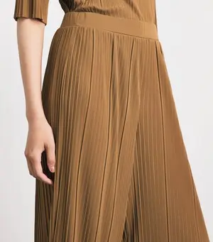 Max Mara Chiffon Plissé Pleated Trousers