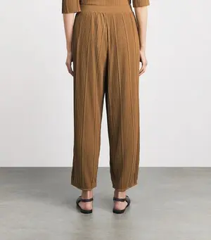 Max Mara Chiffon Plissé Pleated Trousers