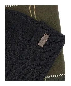 Barbour Tartan Scarf And Beanie Set