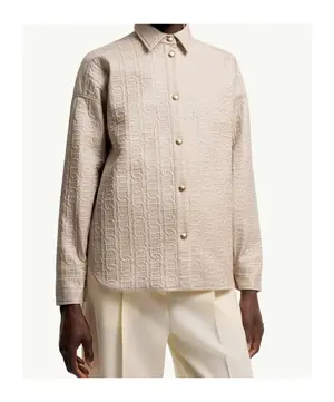 Moncler Chain Quilted Padded Shirt Jacket