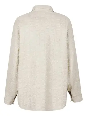 Moncler Quilted Chain Pattern Shirt Jacket