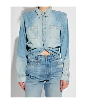 R13 Wrap Denim Shirt