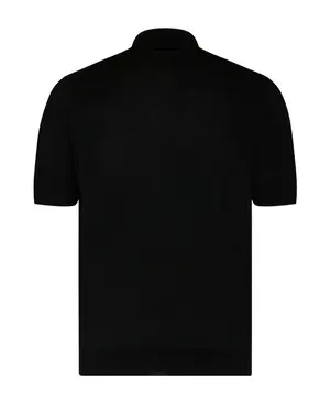 Prada Half-zipper Short-sleeved Polo Shirt - Black