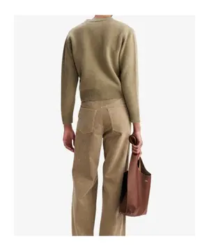 A.p.c. Logo-embroidered Wool Sweater